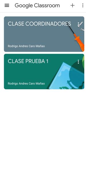Códigos Google Classroom