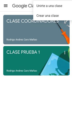 Códigos Google Classroom